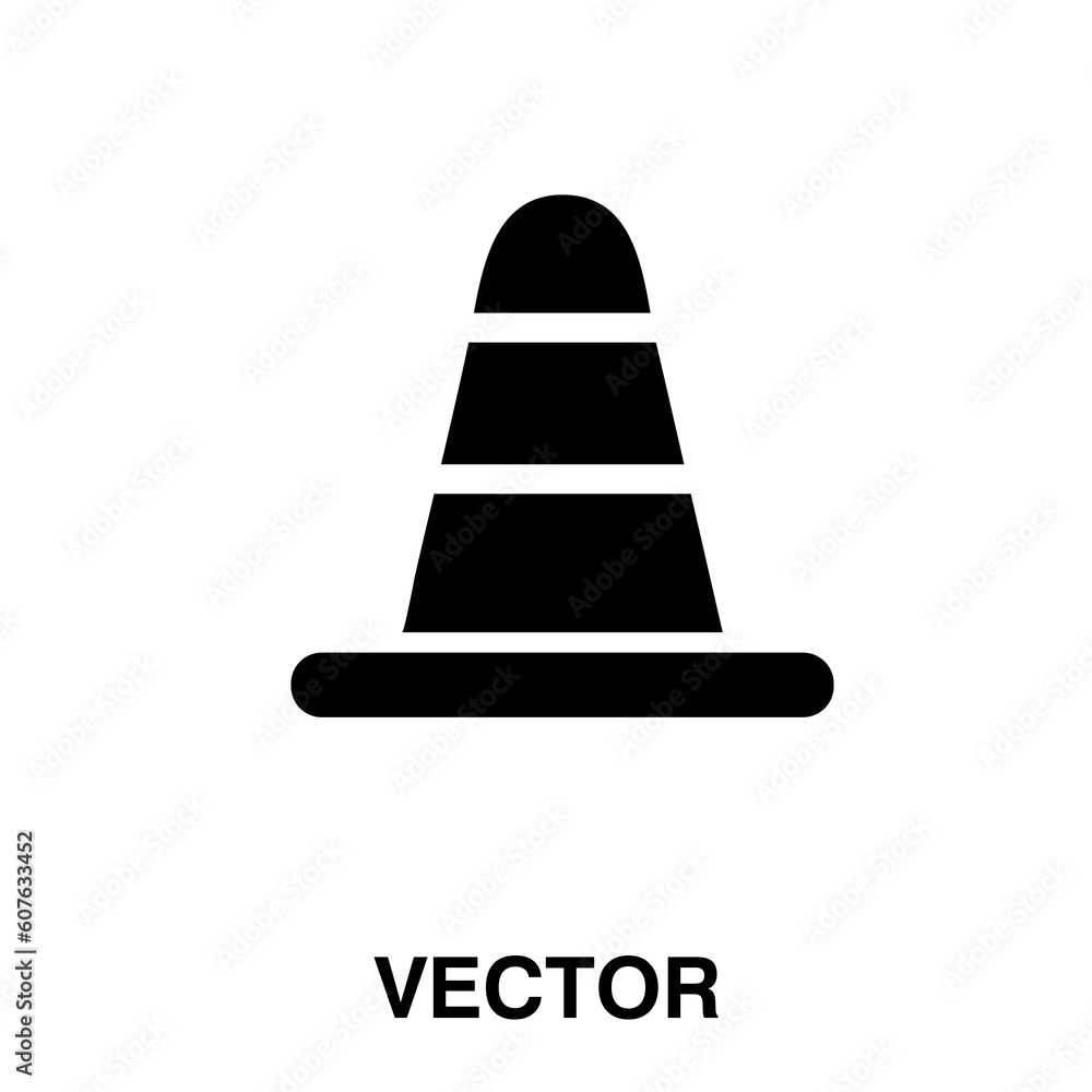 Cone icon,vector illustration. cone icon illustration isolated on White ...