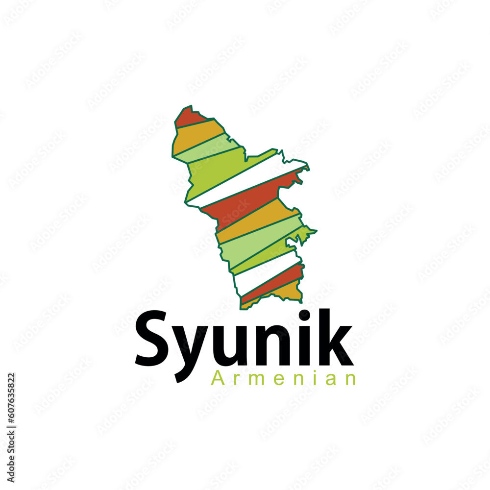 Syunik State and regions map, Location Map of Armenian Province of ...