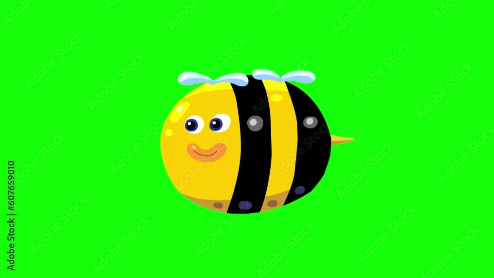 Bee cartoon green screen. How nice to be a bee or a wasp at least. To ...