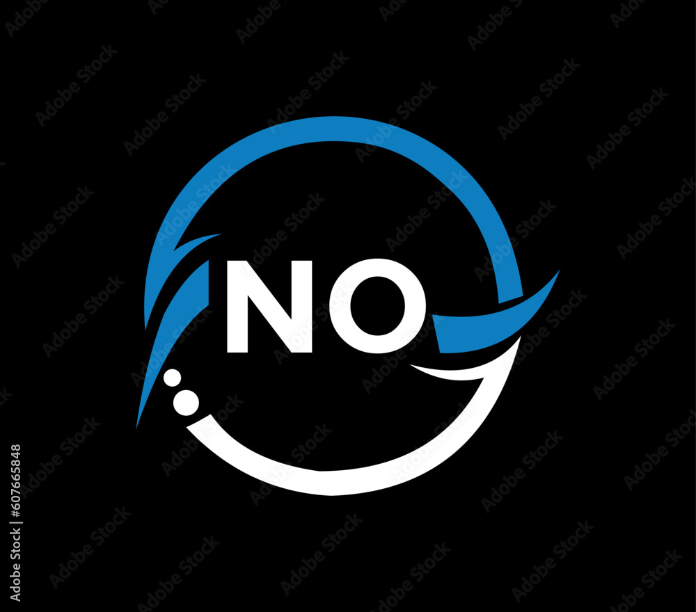 NO letter logo design with a circle shape. NO circle and cube shape ...
