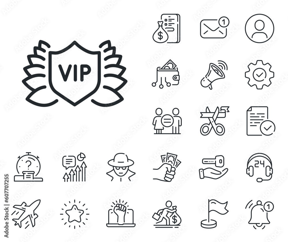 Very important person protection sign. Salaryman, gender equality and ...