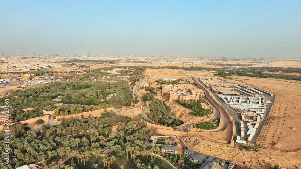 Riyadh, Al Diriyah: Aerial view of outskirts of capital city of Saudi ...