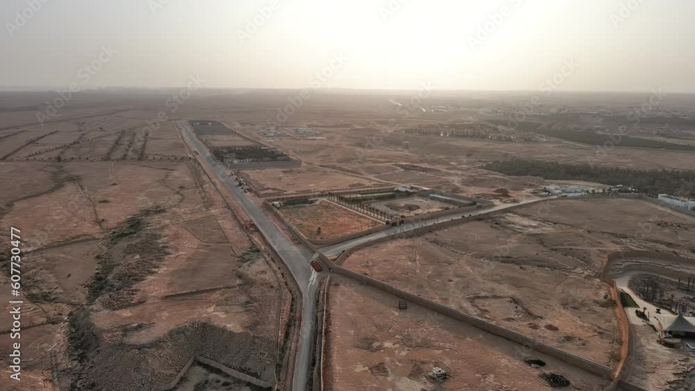 Riyadh, Al Diriyah: Aerial view of outskirts of capital city of Saudi ...