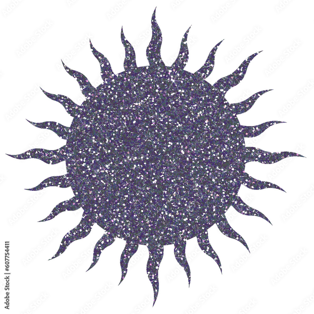 Gray sun glitter on transparent background. Sun icon.Design for ...