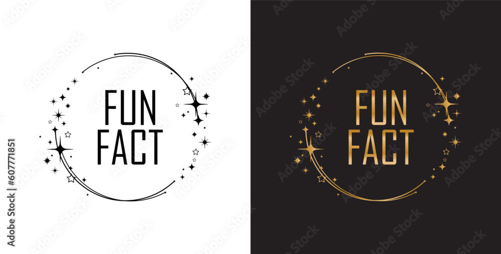 fun fact sign on white background Stock Vector | Adobe Stock