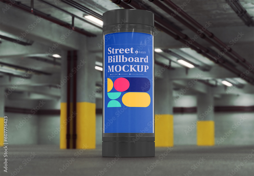 Urban Advertisement Mockup Stock Template | Adobe Stock