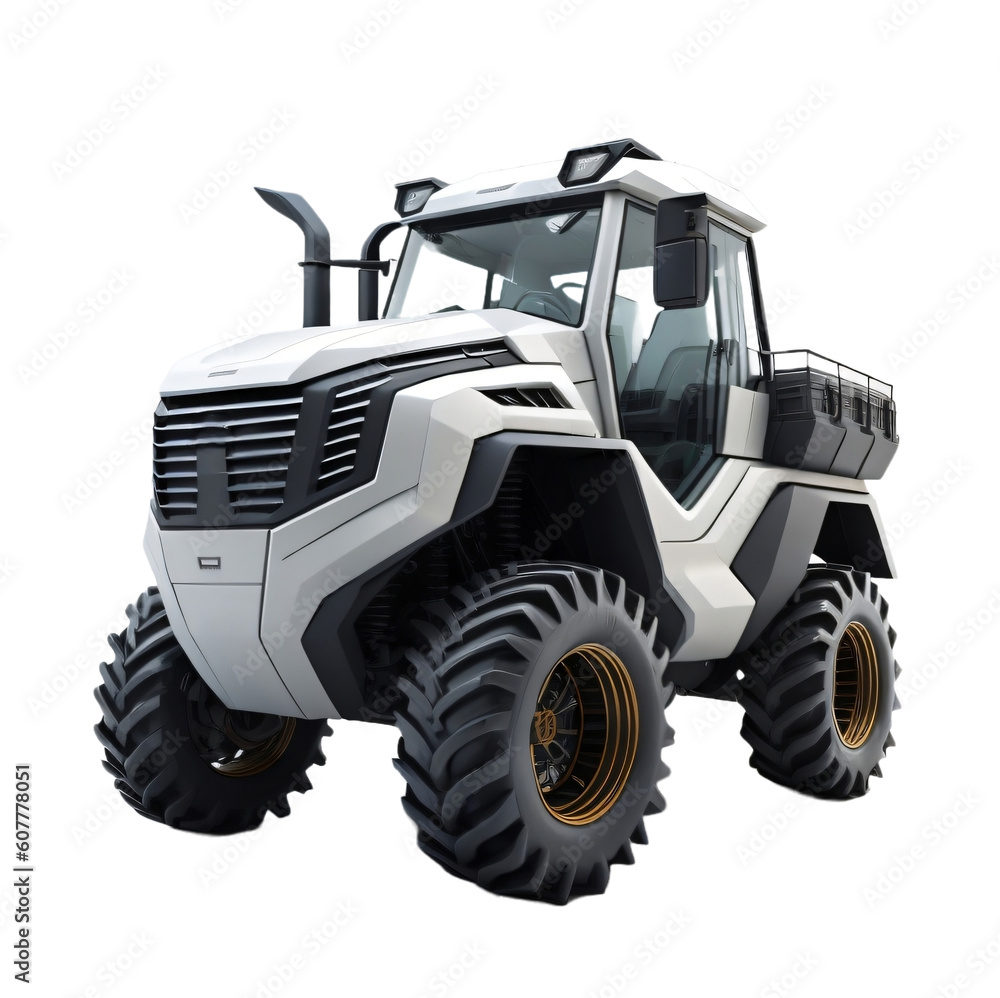 EV Tractor, Future Tractor, Farming vehicle with futuristic design ...