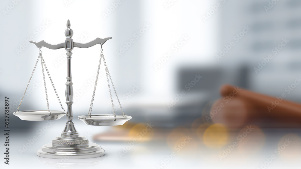 lawyer background concept, scales of justice - Generative AI Stock ...