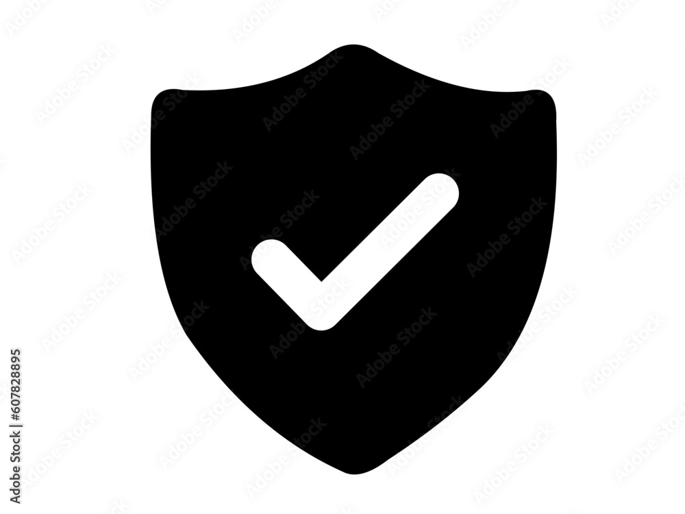 Shield icon png download| Protected check mark icon Stock Vector ...