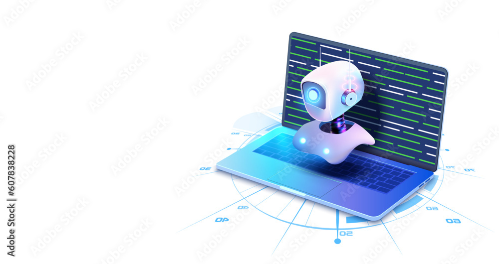 Digital brain neural network, AI servers and robots technology ... Digital brain neural network, AI servers and robots technology ...
