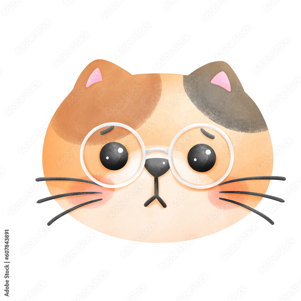 cute cat emoji Cat emojis express various emotions Cute emojis Stock ...