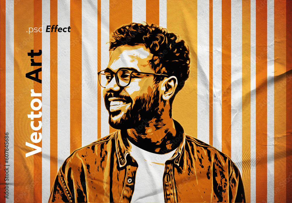 Vector Art Photo Effect Stock Template | Adobe Stock