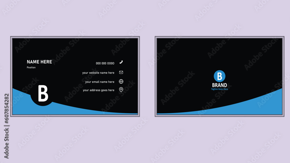 Various Colors Layout and Background Vector Business Card Template ...