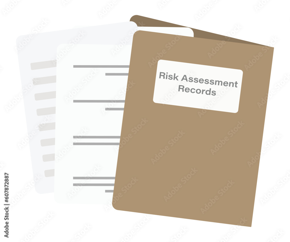 risk assessment records with file documents office files office ...
