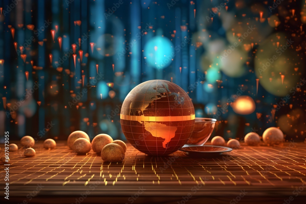 Data Visualization Background realistic photography reali. Generative ...