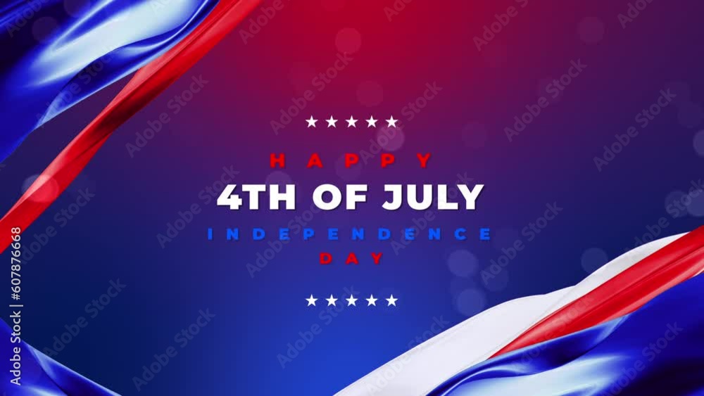 USA Independence Day, 4th of July America for special background video ...