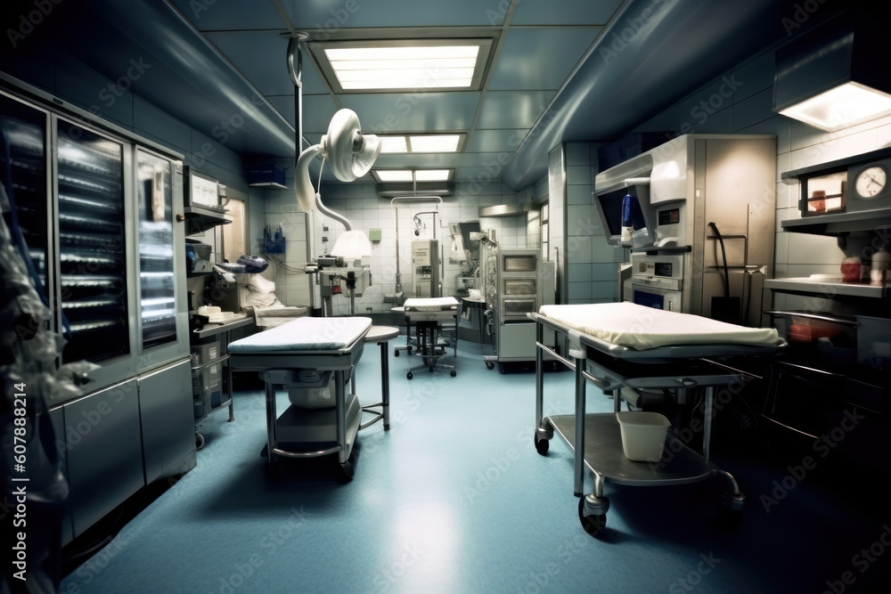 stock photo of morgue room with stuff tools equipment AI Generated ...