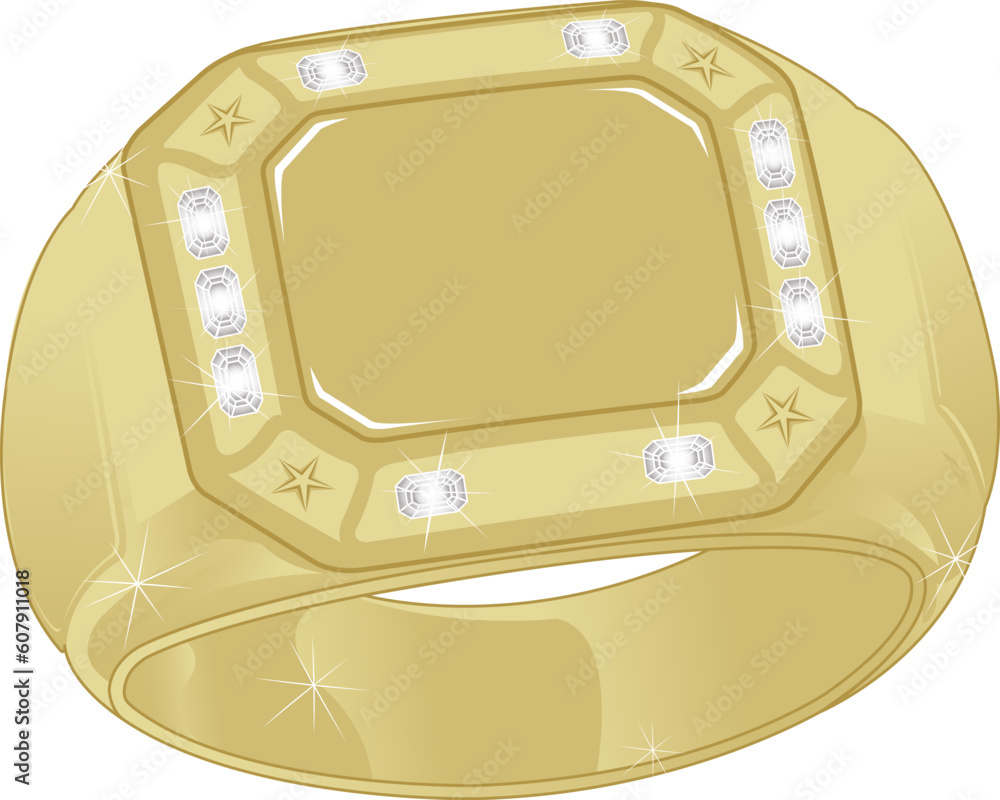 Championship Ring - Wedding Ring Stock Vector | Adobe Stock
