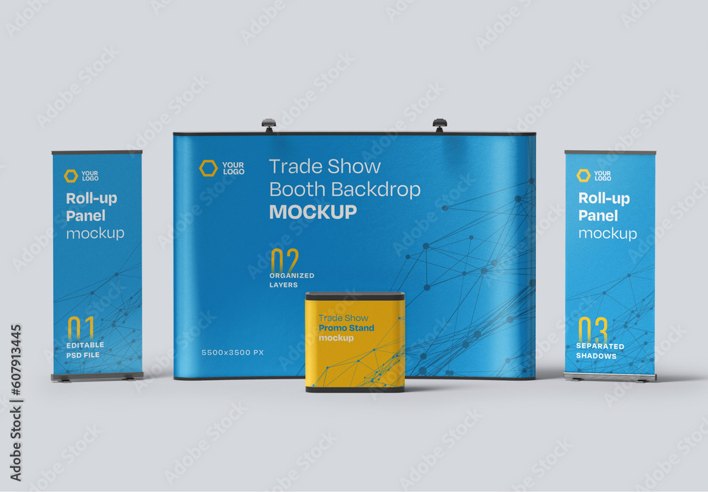 Exhibition Stand Mokup Stock Template | Adobe Stock