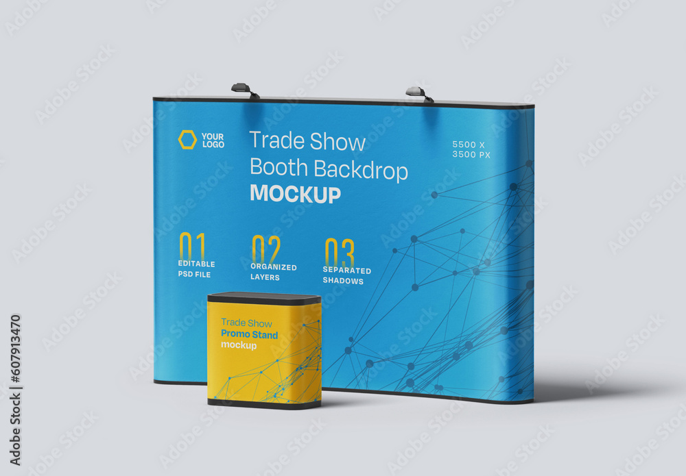 Exhibition Stand Mokup Stock Template | Adobe Stock