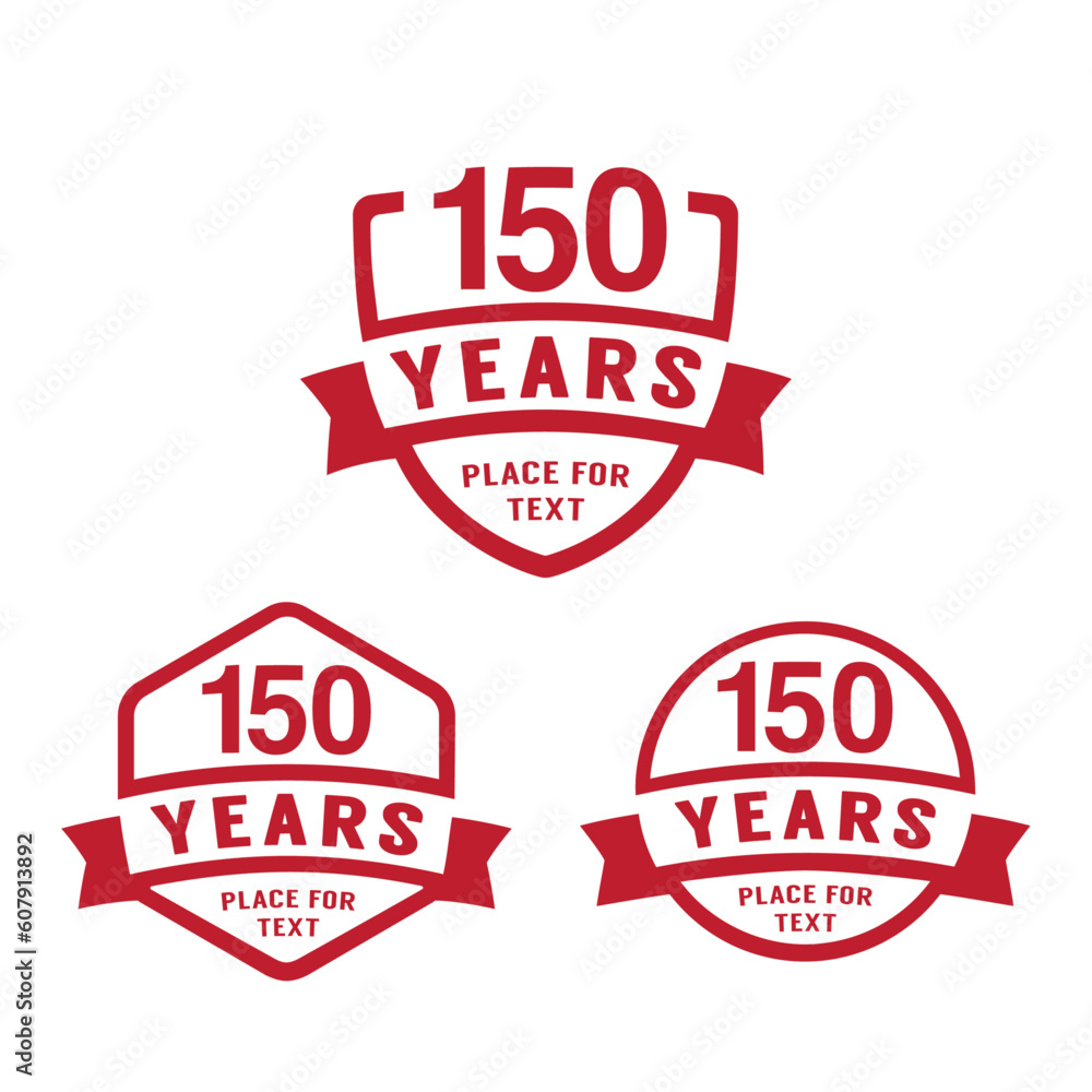 150 years anniversary celebration logotype. 150th anniversary logo ...