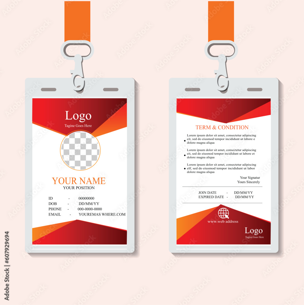 Modern and clean business id card template. professional id card design ...