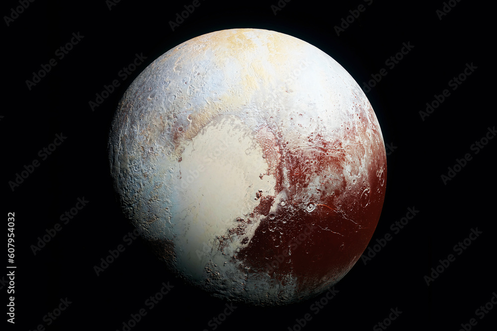 Pluto White Background