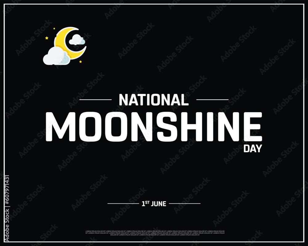 Vetor de National Moonshine Day, National Day, Moonshine Day, Moonshine ...