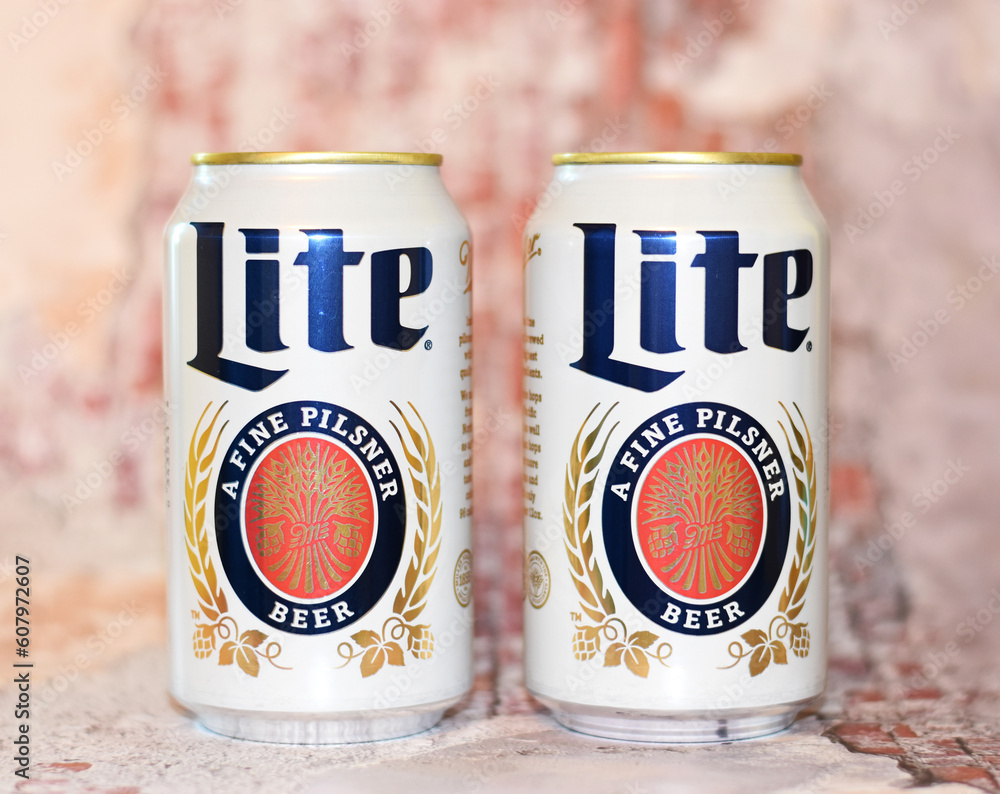 Miller Lite Beer Stock Photo | Adobe Stock