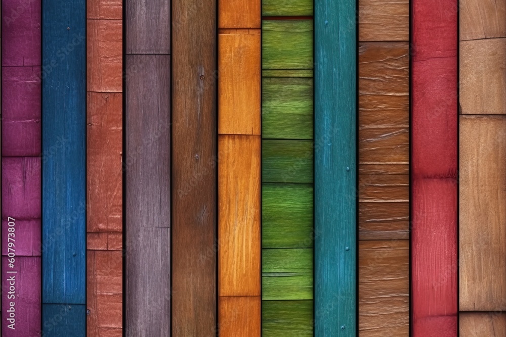 Colored wood texture, wooden slatted pattern, colorful wood background ...