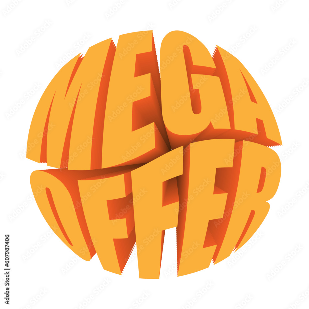 Poster Mega Offer PNG Transparent 3d Images Download | Vector Files ...