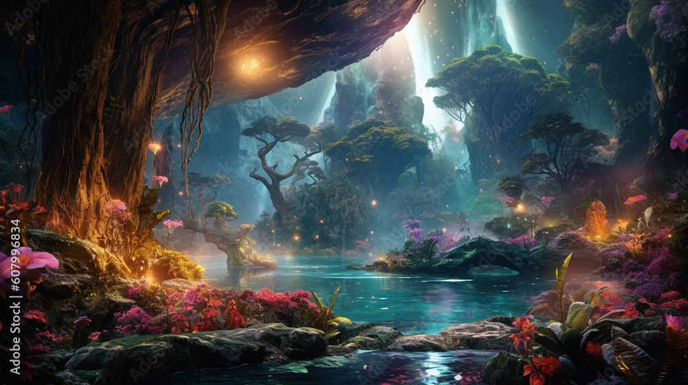 Step into a world of enchantment and wonder with a stunning, hyper ...