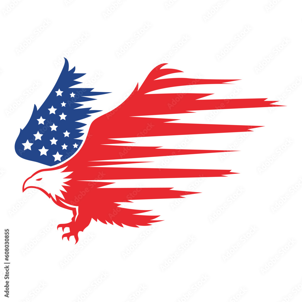 happy independence day united states. vector logo symbol of a gallant ...