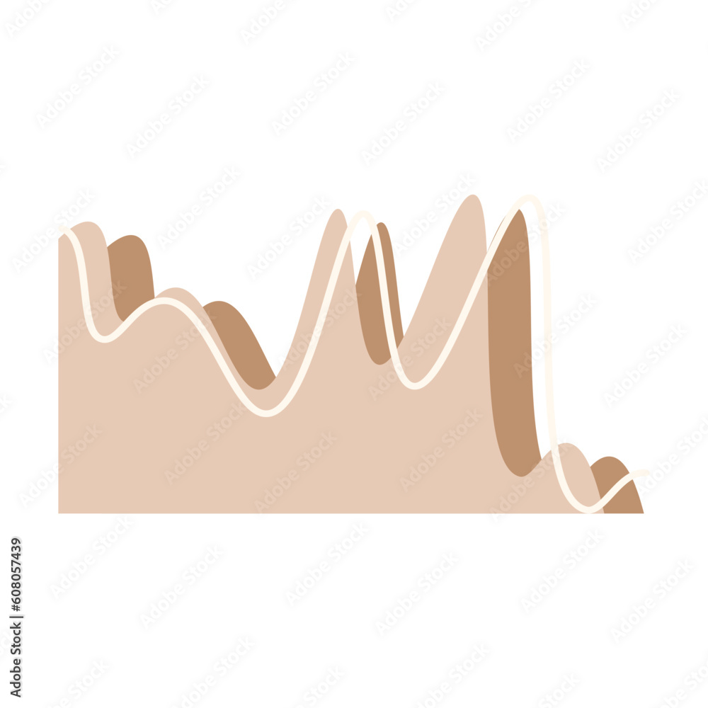 Aesthetic Wave Border Vector Illustration. Corner borders, border frame ...