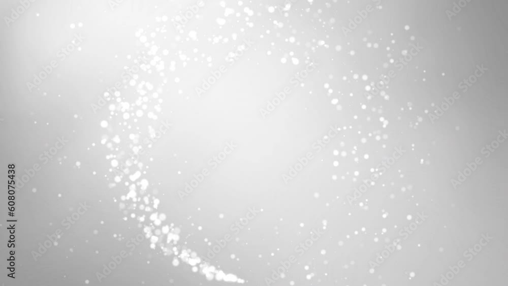 Star shining light glow particles with silver glittering bokeh. Clean ...