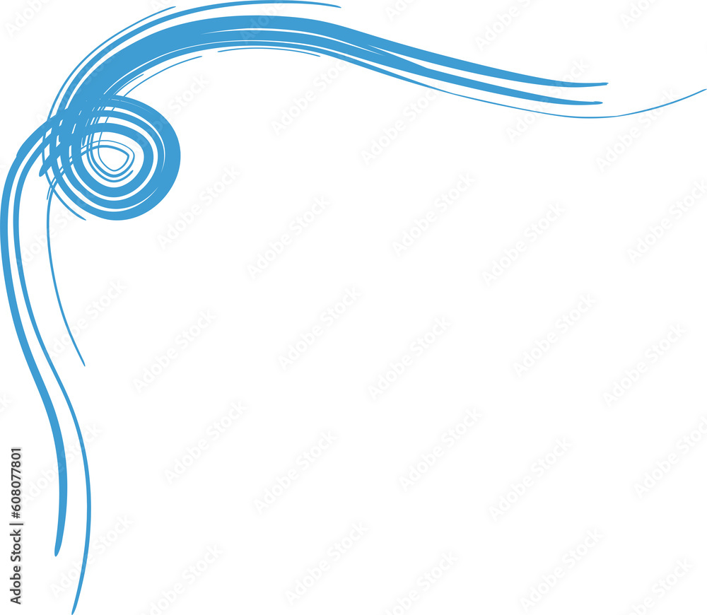 Digital png illustration of blue curved lines on transparent background ...