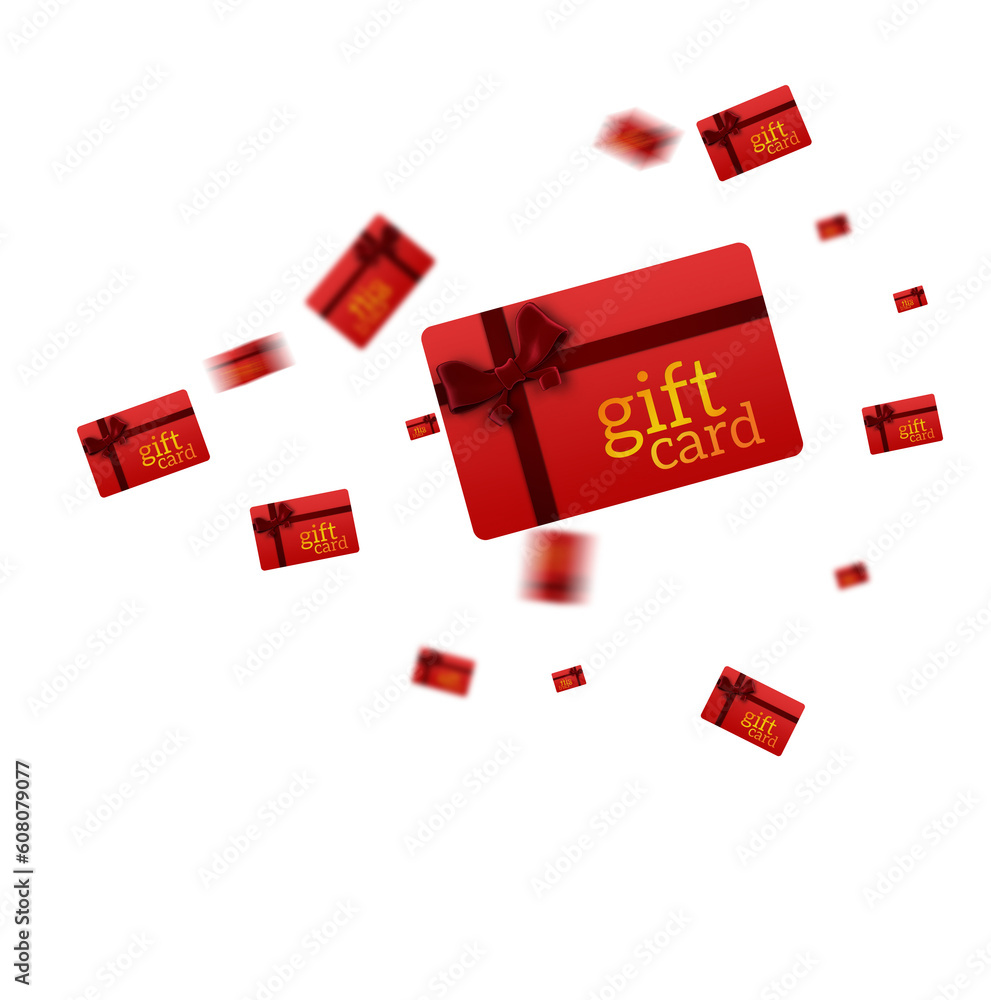 Digital png illustration of red gift card pattern on transparent ...