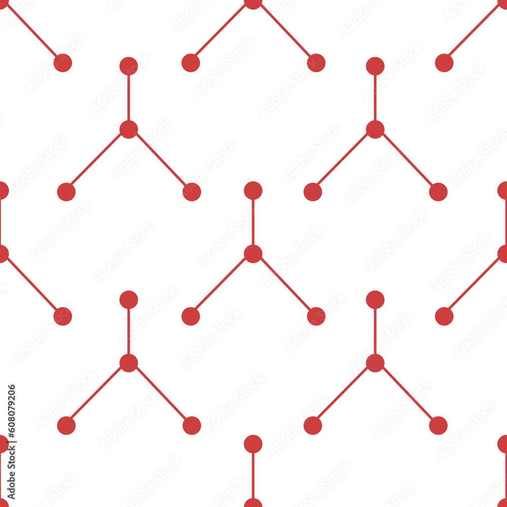 Digital png illustration of red connections pattern on transparent ...