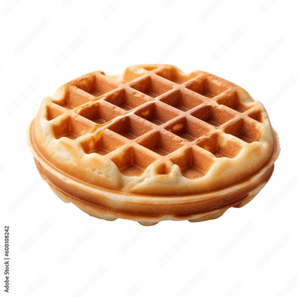 Waffle isolated on transparent background Stock Illustration | Adobe Stock