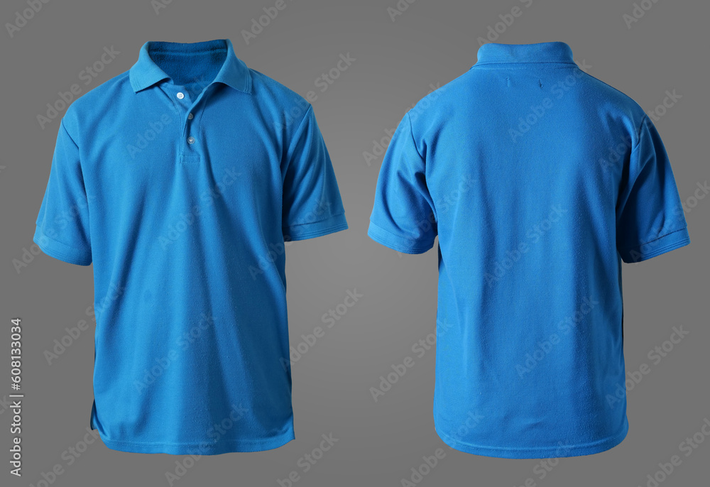 Blue T Shirt Template Front And Back