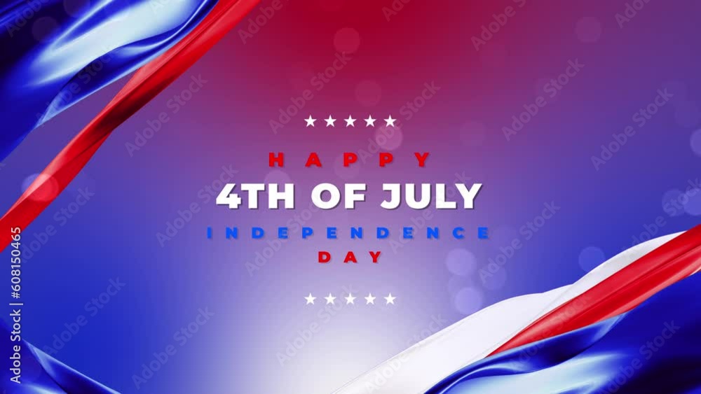 Vidéo Stock USA Independence Day, 4th of July America for special ...