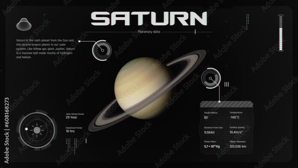 Exploring Saturn Planet-A Captivating Solar System Animation Unveiling ...