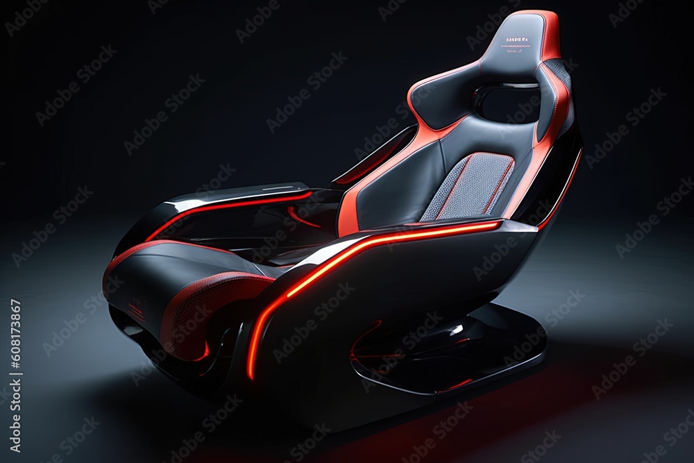 Sports car seats equipped with advanced biometric sensors that monitor ...