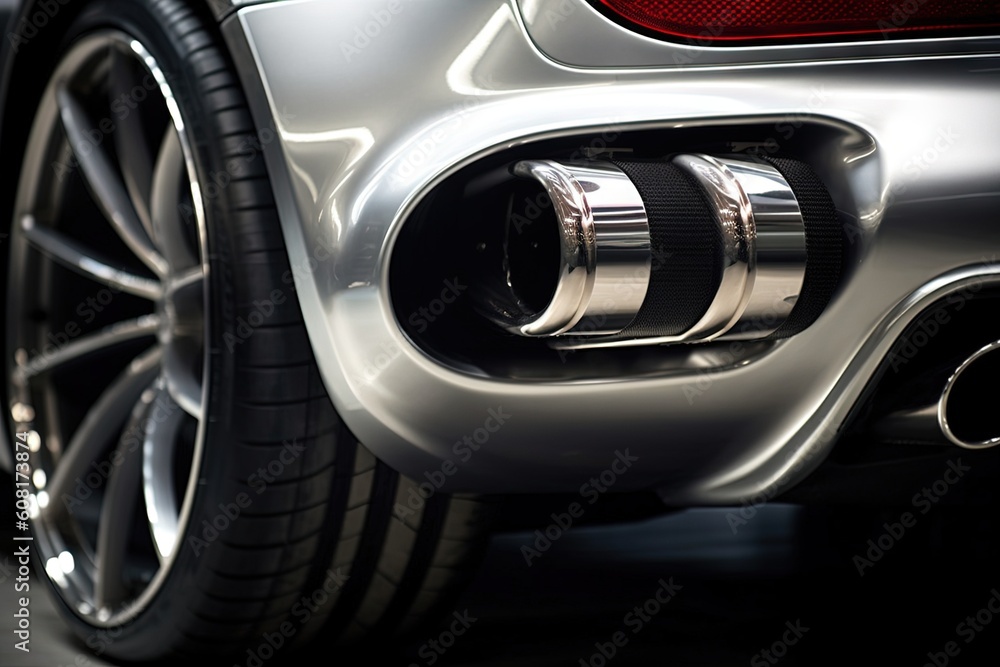 Sports car exhaust system integrated with advanced sound modulation ...