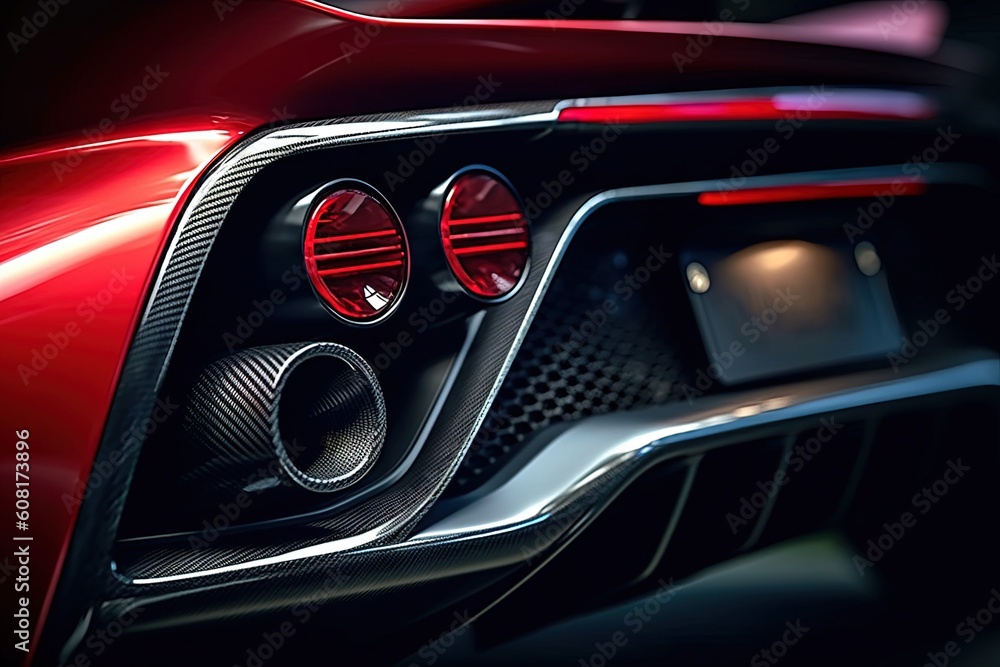 Sports car exhaust system integrated with advanced sound modulation ...