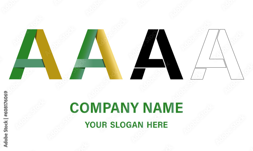 Letter A, Company Name, Logo Letter, Alphabet, Template, modern Desing ...