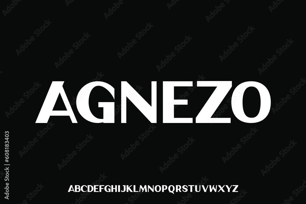 Beautiful elegant display font vector design suitable for logo ...