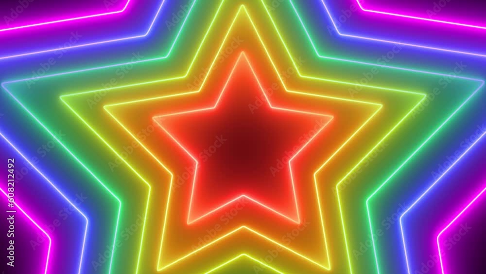 Happy Pride Month! Pride Month Colorful Rainbow Stars Abstract ...