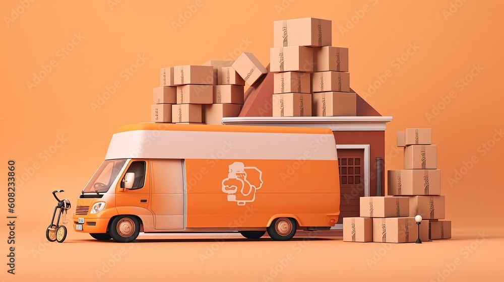 Packages and letters are swiftly transported to their destinations ...