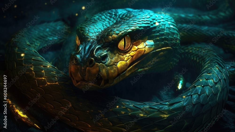 Behold the mesmerizing serpent as it sheds its skin, embodying the ...